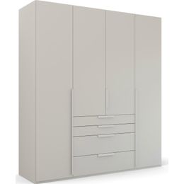 Dreht&uuml;renschrank Rauch, B:201cm H:223cm T:60cm, grau, Holzwerkstoff, Schr&auml;nke, "Kleiderschrank Schrank Garderobe W&auml;scheschrank PURISMA", mit