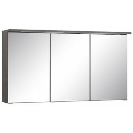 Spiegelschrank Welltime, B:120cm H:66cm T:20cm, grau, Holzwerkstoff, Badezimmer, Schr&auml;nke, "Ravenna", Breite 120 cm, mit LED Beleuchtung