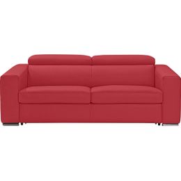 Schlafsofa Egoitaliano, B:226cm H:97cm T:103cm, rot, Wohnzimmer, Sofas, "Cabiria, Design und super Sitz- und Liegekomfort", Sofa inkl.