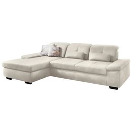 Ecksofa DIE PLANBAR, B:309cm H:85cm T:195cm, beige, 85% Polyester;15% Nylon, Wohnzimmer, Sofas, "MP-IN16012 L-Form, mit Kaltschum-Polsterung", inkl.