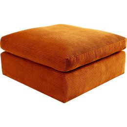 Hocker Alina, B:122cm H:46cm T:122cm, braun, Cord GCT (92% Polyester, 8% Nylon), Wohnzimmer, Hocker, "Sandy", 122 cm breit und 122 cm tief