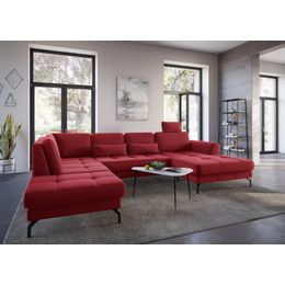 Sit & More Kopfst&uuml;tze SIT & MORE, B:50cm H:25cm T:12cm, rot, Polsterauflagen, "Bendigo"