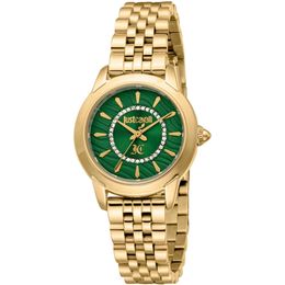 Damen Quarzuhr "Allegra", gold, JUST cavalli time, Armbanduhren, Armbanduhr, Damenuhr, Kristallsteine
