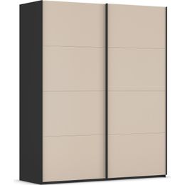 Schwebet&uuml;renschrank Rauch, B:181cm H:223cm T:67cm, beige, Holzwerkstoff, Schr&auml;nke, "Kleiderschrank Schrank Garderobe Schlafzimmerschrank SCALE-FYRA",