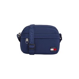 Tommy Jeans Damen Umh&auml;ngetasche "TJW ESS DAILY CROSSOVER", blau, Textil, unifarben, Taschen, Schultertasche, Kamerabag, Minibag mit Logoflagge