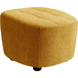 Fu&szlig;hocker Alina, B:54cm H:41cm T:57cm, gelb, Struktur fein XBO 100% Polyester), Garten, Hocker, "Yuri", Passend zu Sessel Yuri