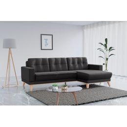 Sit & More Ecksofa SIT & MORE, B:279cm H:90cm T:167cm, grau, 100% PES, Wohnzimmer, Sofas, "Lavida L-Form", wahlweise mit Kippfunktion und Bettkasten
