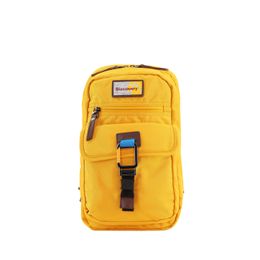 DISCOVERY Damen Schultertasche "Icon", gelb, unifarben, Taschen, aus rPet Polyester-Material
