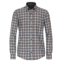 Casamoda Herren Flanellhemd "Casamoda Flanellhemd kariert", gelb, Gr. XXXL, kariert, 100% Baumwolle, Hemden
