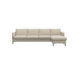 Ecksofa FLEXLUX, B:280cm H:85cm T:159cm, wei&szlig;, Wohnzimmer, Sofas, "Fiore, L-Form, bequem und komfortabel durch hochwertigem Sitzaufbau", schmale