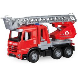 LENA Kinder Spielzeug-Feuerwehr "Worxx, Leiterfeuerwehr Mercedes Arocs", rot, Kunststoff, T:48cm, Spielzeugfahrzeuge, Made in Europe