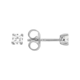 Firetti Damen Paar Ohrstecker "Schmuck Geschenk Gold 333 Ohrschmuck Ohrringe Solit&auml;r Lab Grown", 3,5mm, 0,3 VS = sehr kleine Einschl&uuml;sse, Diamanten