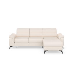 Sit & More Ecksofa SIT & MORE, B:258cm H:85cm T:170cm, beige, 100% Polyester, Wohnzimmer, Sofas, "Sinatra L-Form", mit Recamiere, optional mit
