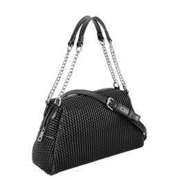 Damen Schultertasche "Audrey", Collezione Alessandro, schwarz, Polyurethan (PU), Taschen, elegante Tasche in modischem Material
