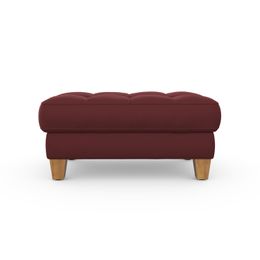 Sit & More Stauraumhocker SIT & MORE, B:101cm H:47cm T:66cm, rot, 100% Polyester, Hocker, "Westham", wahlewise mit/ohne Federkern