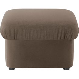 Hocker DOMO collection, B:60cm H:40cm T:60cm, braun, 100% Polyester, Wohnzimmer, Hocker, "Pegnitz"