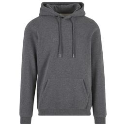 MisterTee Herren Kapuzensweatshirt "MisterTee Basic Hoodie"grau melange, Gr. M, unifarben, 80% Baumwolle, 20% Polyester, Sweatshirts
