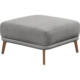Sch&ouml;ner Wohnen Kollektion Hocker, B:80cm H:45cm T:80cm, grau, SCH&Ouml;NER WOHNEN-KOLLEKTION, 16% Baumwolle, 79% Polyester, 5% Polyacryl, Wohnzimmer, Hocker, "Pearl - 5 Jahre
