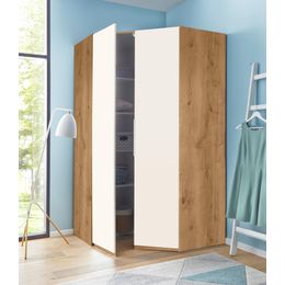 Eckkleiderschrank wimex, H:236cm, wei&szlig;, Schr&auml;nke, "Level by fresh to go"