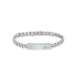 Lacoste Herren Armband "Schmuck Edelstahl Armband Panzerkette BASELINE", 20cm, Edelstahl, silber, Edelstahl, Armb&auml;nder