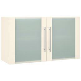 Wiho-K&uuml;chen Glash&auml;ngeschrank WIHO K&Uuml;CHEN, B:100cm H:56,5cm T:35cm, beige, K&uuml;che, Schr&auml;nke, "Flexi2", Breite 100 cm
