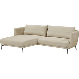 Sch&ouml;ner Wohnen Kollektion Ecksofa, B:270cm H:71cm T:160cm, beige, SCH&Ouml;NER WOHNEN-KOLLEKTION, 96% Polyester, 4% Polyacryl, Wohnzimmer, Sofas, "Pearl, zeitlos und elegant, 5