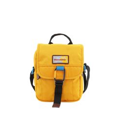 DISCOVERY Damen Schultertasche "Icon", gelb, Kunstfaser, unifarben, Taschen, Hergestellt aus dem rPet Polyester-Material