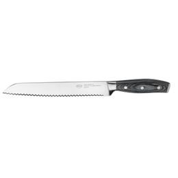 R&ouml;sle R&Ouml;SLE Brotmesser "WOLFGREY, 22 cm, Griff Pakka", Klingenl&auml;nge 22cmsilberfarben, Kochmesser