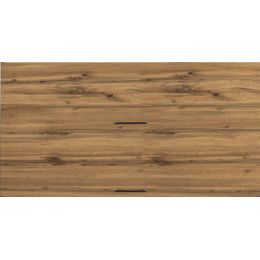 Klapph&auml;ngeschrank KOCHSTATION, B:110cm H:57cm T:34cm, grau, Holzwerkstoff, MDF, Schr&auml;nke, "KS-Trier", mit 2 Klappen, Breite 110 cm