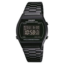 CASIO VINTAGE Damen Chronograph, schwarz, Armbanduhren, Quarzuhr, Armbanduhr, Damenuhr, Herrenuhr, Digitaluhr,Edelstahlarmband