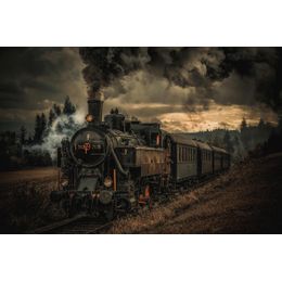 papermoon Fototapete "Photo-Art HUBERT BICHLER, GOLDGRASER-ZUG", B/L: 4,5m x 2,8m, Bahnen: 9 Stk., bunt, Schlafzimmer, Tapeten