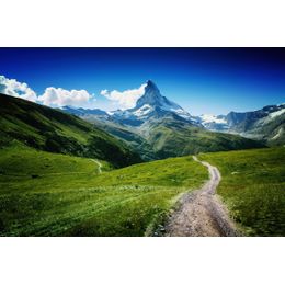 papermoon Fototapete "Photo-Art JUAN PABLO DE, MATTERHORN II", B/L: 3,5m x 2,6m, Bahnen: 7 Stk., bunt, Schlafzimmer, Tapeten