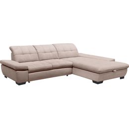 Ecksofa Alina, B:297cm H:90cm T:204cm, grau, Wohnzimmer, Sofas, "Salima", Inklusive R&uuml;ckenlehnenverstellung