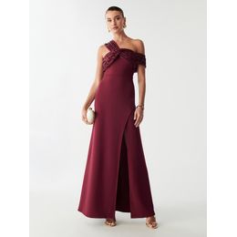 BWLDR Abendkleid 'Trisha' Damen Gr&ouml;&szlig;e 42 burgunder Winterkleid