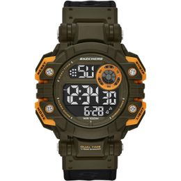 Skechers Herren Chronograph "ALLENFORD", gr&uuml;n, Armbanduhren, Quarzuhr, Armbanduhr, Herrenuhr, digital, Wochentag, Stoppfunktion