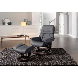 Relaxsessel stressless, B:88cm H:99cm T:77cm, grau, Leder BATICK: Batick ist ein leicht korrigiertes, durchgef&auml;rbtes und genarbtes M&ouml;belleder, bei