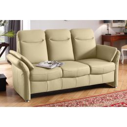3-Sitzer Home Affaire, B:199cm H:103cm T:89cm, beige, Sofas, "Tahoma", mit Armteilverstellung, Federkern