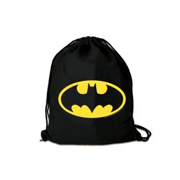 logoshirt Kinder Kulturbeutel "Turnbeutel DC Comics - Batman", schwarz, Baumwolle, bedruckt, Taschen, mit lizenziertem Print