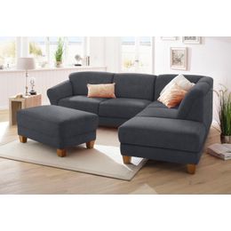 Ecksofa Home Affaire, B:257cm H:84cm T:212cm, grau, Struktur (100% Polypropylen);Luxus-Microfaser ALTARA NUBUCK (100% Polyester);90% Polyester/10%