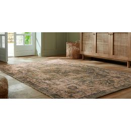 Teppich FLAIR RUGS, B:80cm H:8mm L:150cm, gr&uuml;n, Baumwolle, Jute, Kunstfaser, Wohnzimmer, Teppiche, "Selena Jute", Vintage Jute