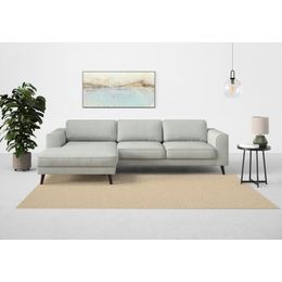 Ecksofa Trendmanufaktur, B:280cm H:85cm T:167cm, silber, 100% Polyester, Wohnzimmer, Sofas, "Lumber Jack, elegantes Designsofa, zeitlos modern, hoher