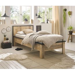 Einzelbett Home Affaire, B:110cm H:93cm L:213cm, braun, Betten, "SHERWOOD Liegefl&auml;che 90/140 oder 180x200 cm", aus FSC-zertifiziertem Holzwerkstoff,