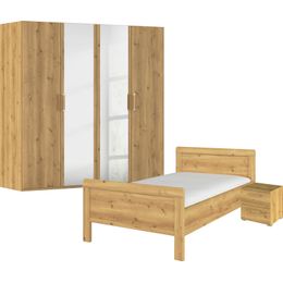 Schlafzimmer-Set Rauch, braun, Holzwerkstoff, Schlafzimmerm&ouml;bel-Sets, "Komplettschlafzimmer Schlafzimmer EVELYN", Schrank und Bett in 2 Breiten,