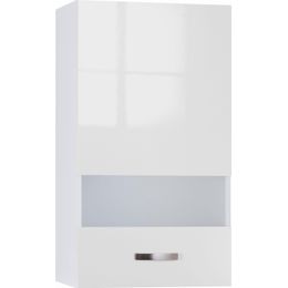 Glash&auml;ngeschrank KOCHSTATION, B:50cm H:89,6cm T:34,9cm, wei&szlig;, K&uuml;che, Schr&auml;nke, "KS-Cara", Breite 50 cm