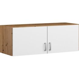 Schrankaufsatz Rauch, B:91cm H:39cm T:54cm, wei&szlig;, Holzwerkstoff, Schlafzimmer, M&ouml;belaufs&auml;tze, "Bremen"