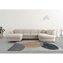 Sit & More Wohnlandschaft SIT & MORE, B:304cm H:78cm T:192cm, grau, Webstoff (100% Polyester);Struktur weich (90% Polyester, 10% Polyamid);Luxus-Microfaser