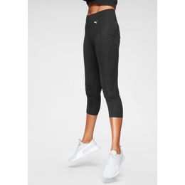 Puma Damen Trainingstights "TRAIN FAVORITE FOREVER HIGH WAIST 3/4 TIGHT", schwarz, Gr. XS, unifarben, Jersey, Obermaterial: 89% Baumwolle, 11%