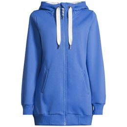 SALZHAUT Damen Sweatjacke "Sweatjacke OEDDEL", blau, Gr. XS, Obermaterial: 80% Baumwolle CO. 20% Polyester PES., Sweatjacken