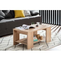 Couchtisch Home Affaire, B:90,5cm H:41,5cm T:50,5cm, braun, Wohnzimmer, Tische, "Union", mit Ablageboden