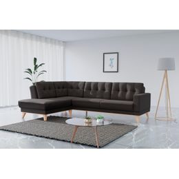 Sit & More Ecksofa SIT & MORE, B:298cm H:90cm T:198cm, grau, 100% PES, Wohnzimmer, Sofas, "Lavida L-Form", wahlweise mit Kippfunktion und Bettkasten